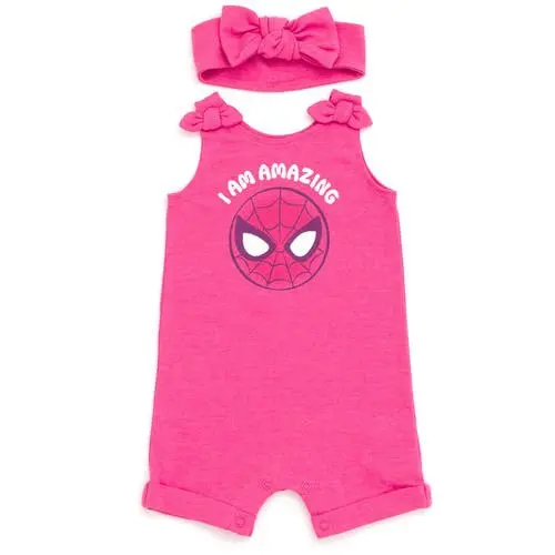 MARVEL Spider-man Avengers Romper Headband Set - Red