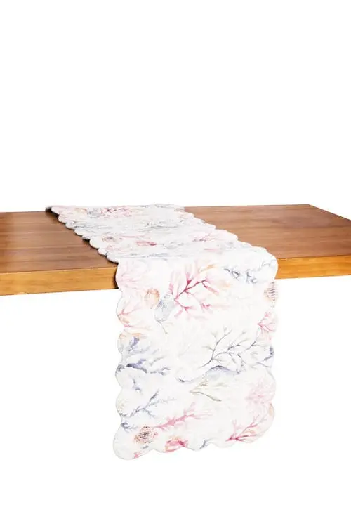 C&F HOME Nori Coral Dining Table Runner