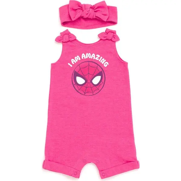 MARVEL Spider-man Avengers Romper And Headband Set - Red