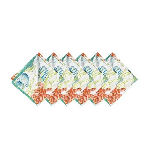 C&F HOME Paradise Sound Napkin Set Of 6 - Blue