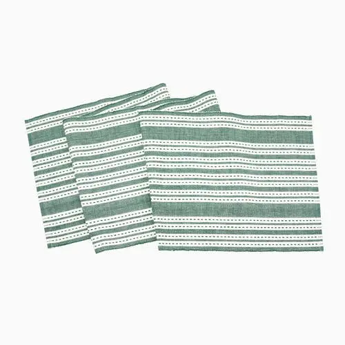 C&F HOME Warner Emerald Dining Table Runner 14" X 72