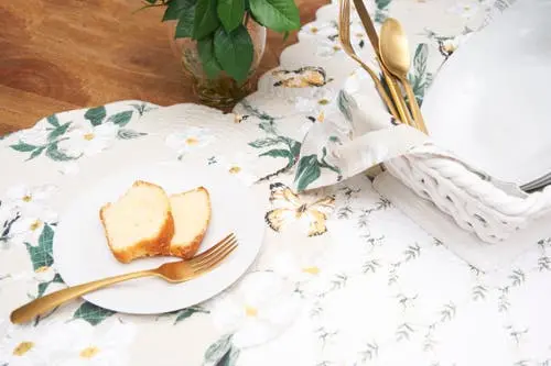 C&F HOME Dogwood Meadows Cotton Table Runner 14" X 51"floral & Butterfly