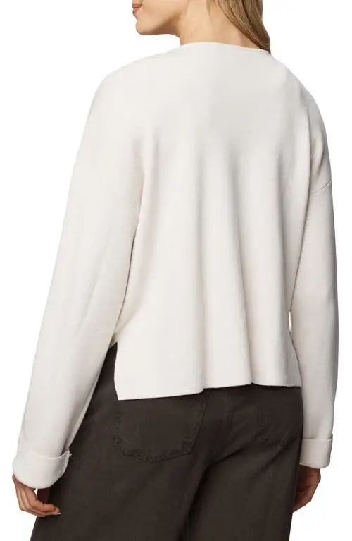 Splendid Libby Crop Cardigan - Pale Oak White Heather