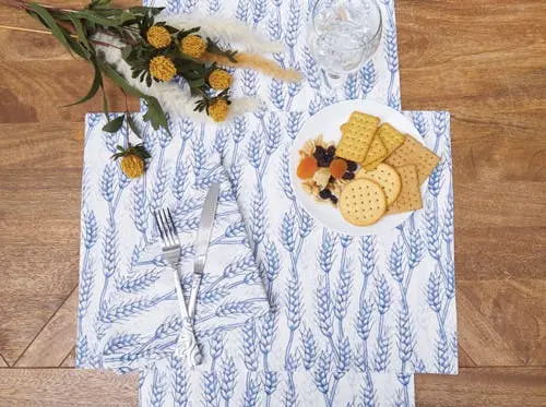 C&F HOME Harvest Wheat Placemats Set Of 6 14" X 20"