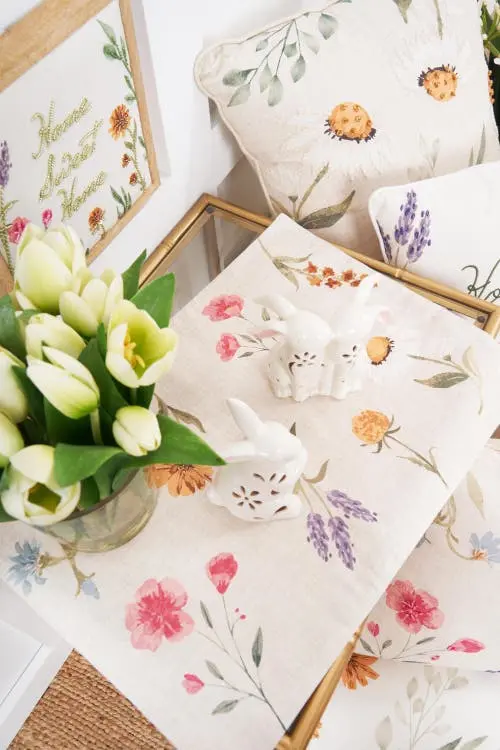 C&F HOME April Showers Placemats Set Of 6 14" X 20