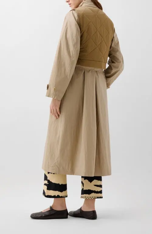 SCALPERS Trench Coat With Removable Gilet