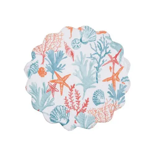 C&F HOME Tangerine Coast Placemats Set Of 6