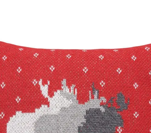 C&F HOME 3 Moose Cotton Small/petite Accent Pillow