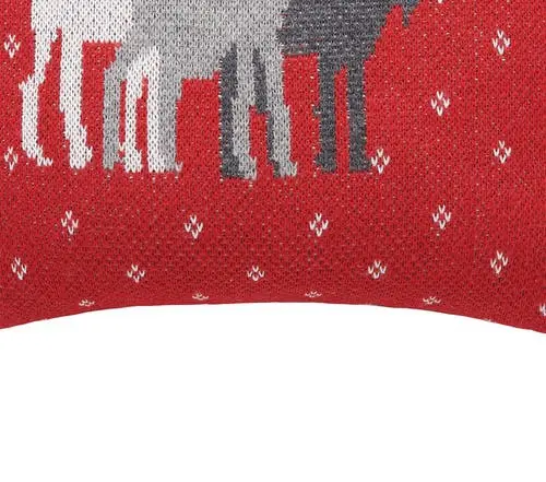 C&F HOME 3 Moose Cotton Small/petite Accent Pillow