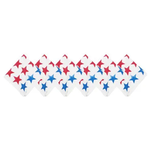 C&F HOME Red White & Pow Napkin - Blue