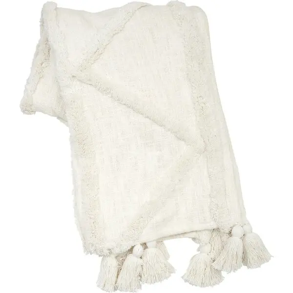 C&F HOME Tufted Throws - Off-white