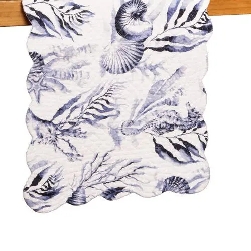 C&F HOME Midnight Lagoon Dining Table Runner