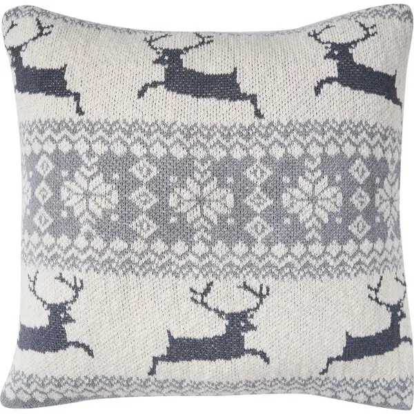 C&F HOME Deer Decorative Throw Pillows - Grey