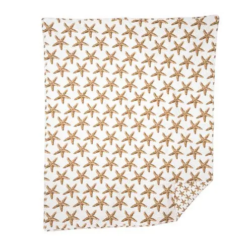 C&F HOME Sand Bridge Stars Accent Throw Blanket - Off-white