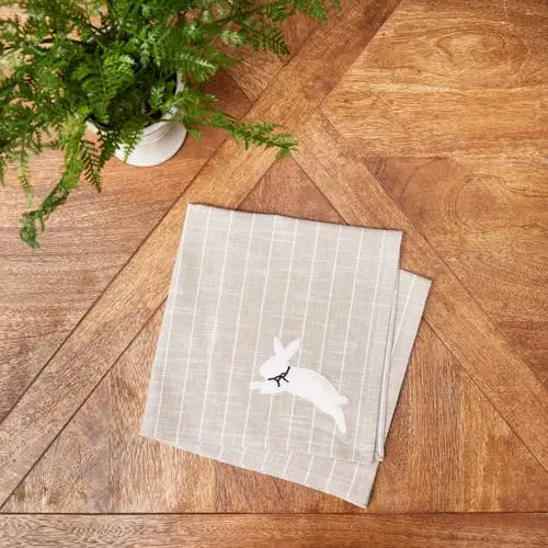 C&F HOME Easter Bunny Stripes 100% Cotton