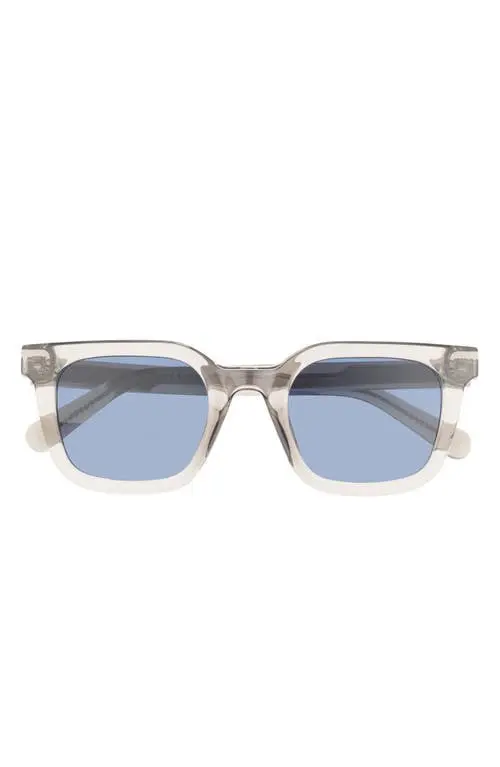 Quay Game Over 49mm Square Sunglasses - Grey/navy Polarized