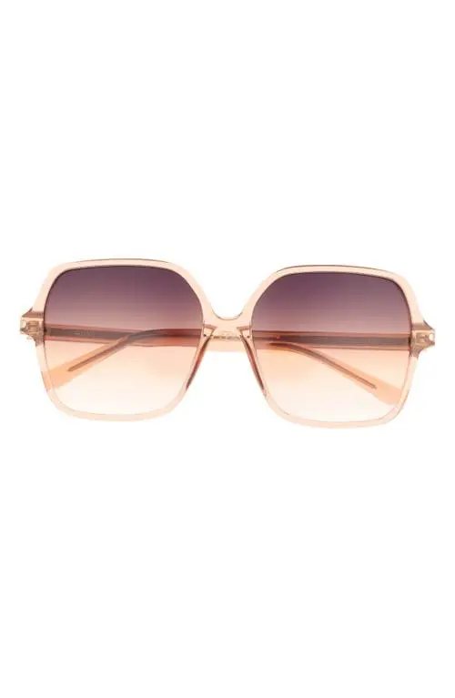 Quay Press Tour 60mm Square Sunglasses - Ginger/dark Brown Honey