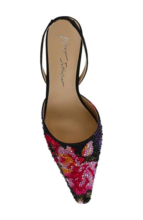 Betsey Johnson Opal Rhinestone Slingback Pumps