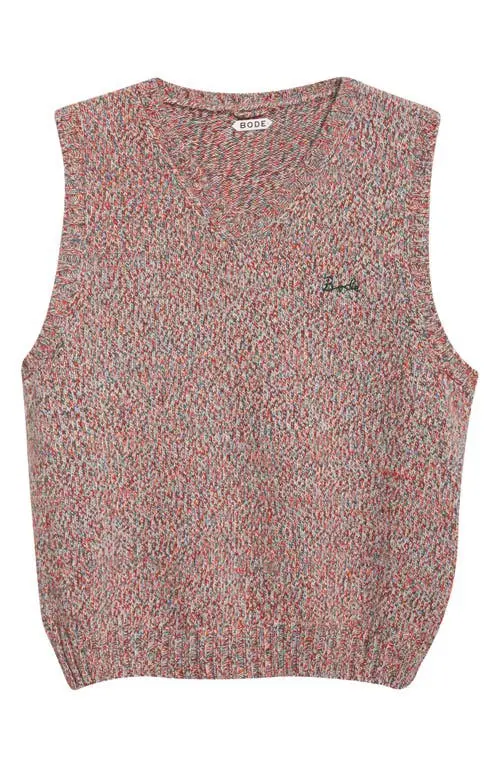 BODE Falls Sweater Vest - Red Multi