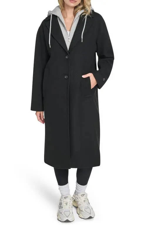 Champion Topcoat With Removable Hooded Bib - Black