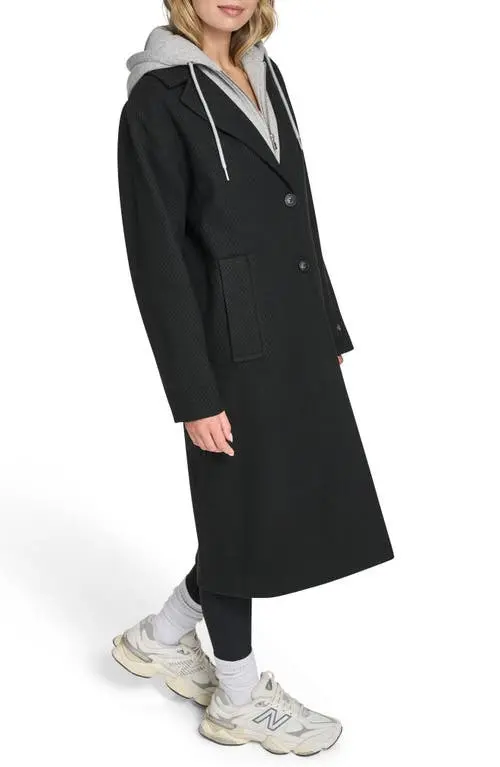 Champion Topcoat With Removable Hooded Bib - Black