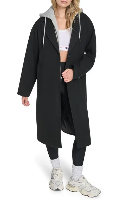 Champion Topcoat With Removable Hooded Bib - Black