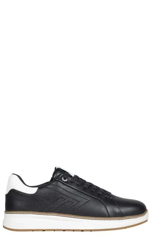 BILLY FOOTWEAR Comfort Luxe Zip Around Sneaker - Black Leather
