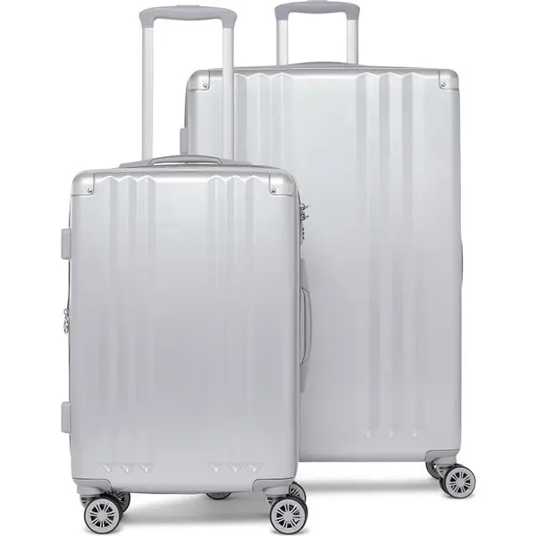 CALPAK Ambeur 2-piece Spinner Luggage Set - Silver