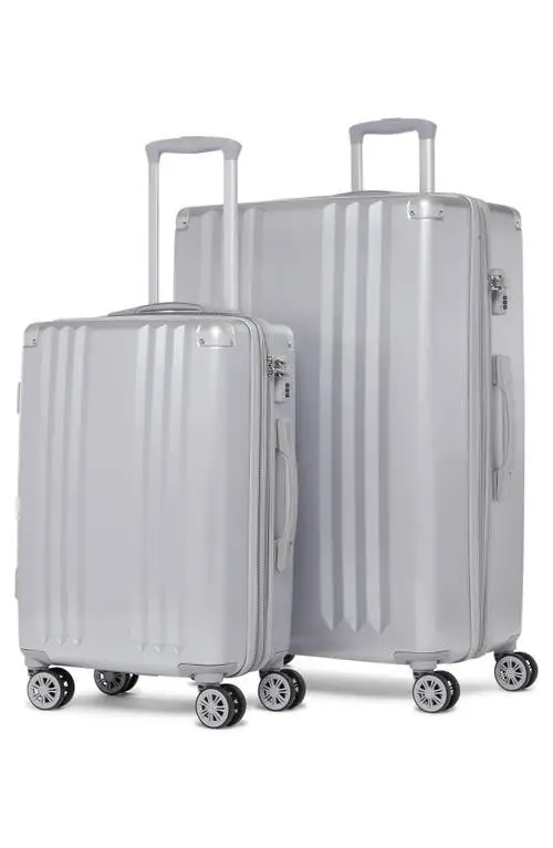 CALPAK Ambeur 2-piece Spinner Luggage Set - Silver