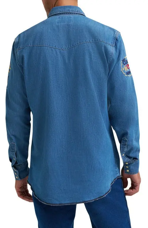 Wrangler Coors Patch Denim Shirt