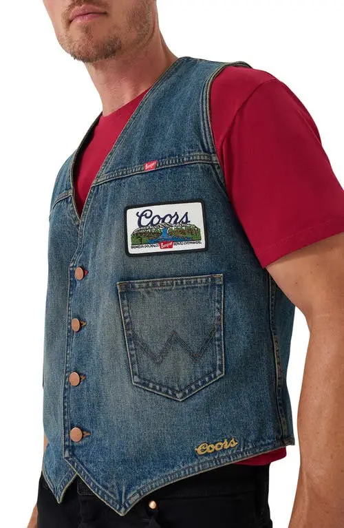 Wrangler Embroidered Denim Vest
