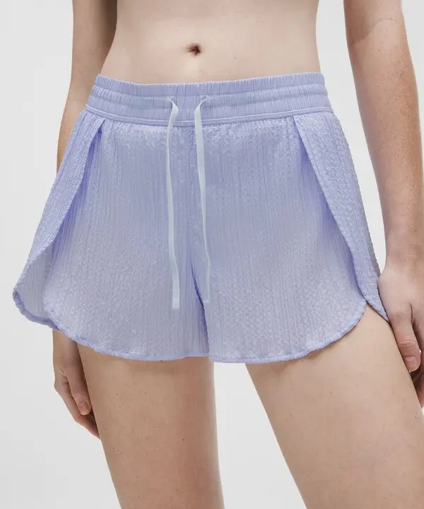 Lululemon Negative Split Textured Run Short 2.5 - Serene Blue