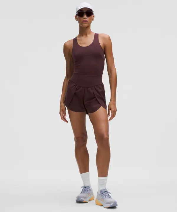 Lululemon Go Further Split-short Runsie - Goodnight Plum