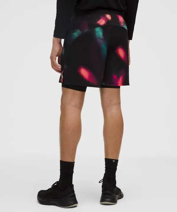 Lululemon Ventilated Tennis Short - Night Burst Black Multi