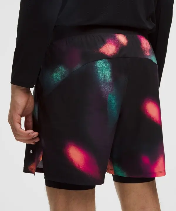 Lululemon Ventilated Tennis Short - Night Burst Black Multi