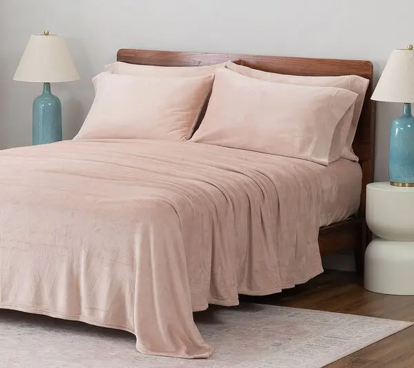 BERKSHIRE BLANKET Berkshire Velvetsoft Sheet Set With Extra Pillowcases - One-color