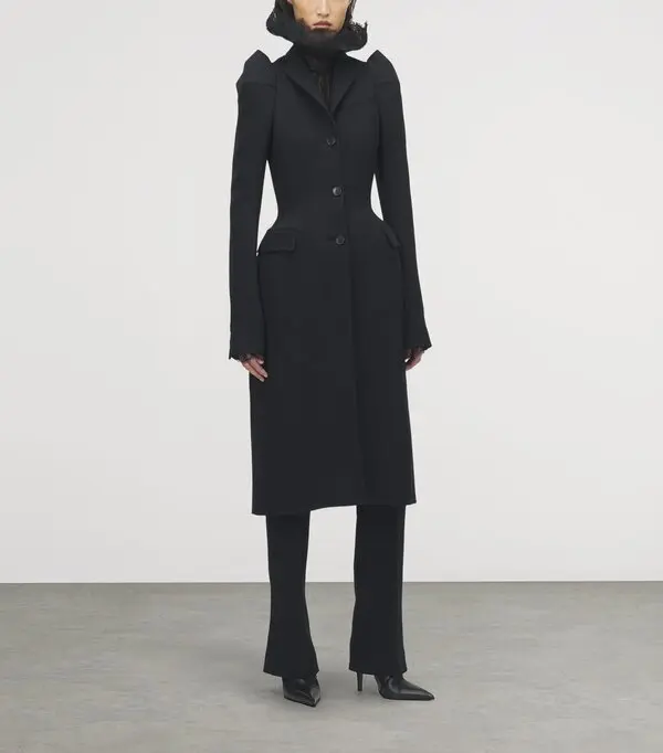 Alexander McQueen Wool-blend Tailored Coat