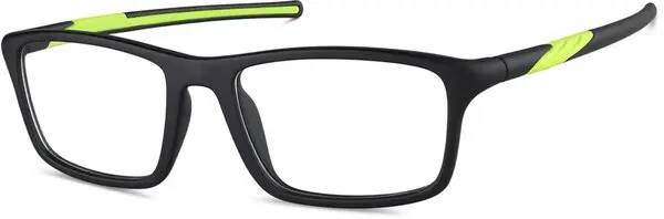 Zenni Rectangle Full Rim Eyeglasses - Black