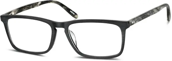 Zenni Rectangle Full Rim Eyeglasses - Black