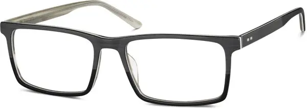 Zenni Rectangle Full-rim Eyeglasses - Black