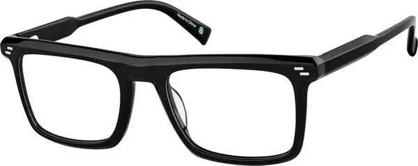 Zenni Rectangle Full-rim Eyeglasses - Black