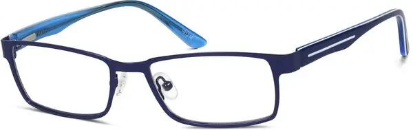 Zenni Rectangle Full Rim Eyeglasses - Blue