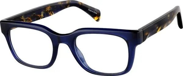 Zenni Rectangle Full-rim Eyeglasses - Blue