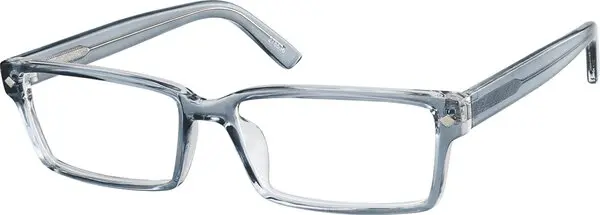Zenni Rectangle Full Rim Eyeglasses - Blue