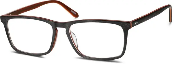 Zenni Rectangle Full Rim Eyeglasses - Brown