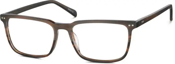 Zenni Rectangle Full Rim Eyeglasses - Brown
