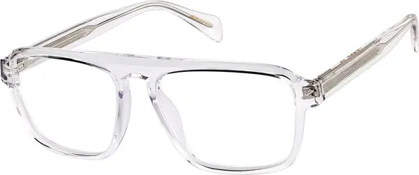 Zenni Rectangle Full Rim Eyeglasses - Clear