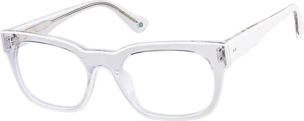 Zenni Rectangle Full Rim Eyeglasses - Clear