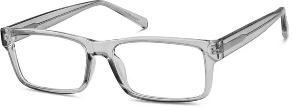 Zenni Rectangle Full Rim Eyeglasses - Fog