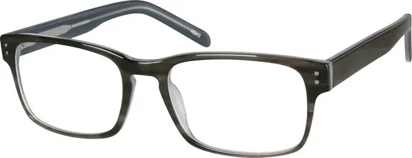 Zenni Rectangle Full Rim Eyeglasses - Gray